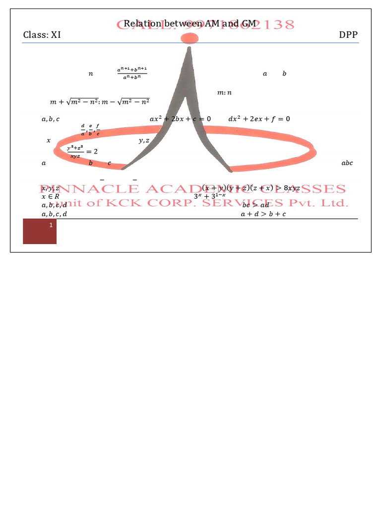 Relation Between AM and GM DPP | PDF