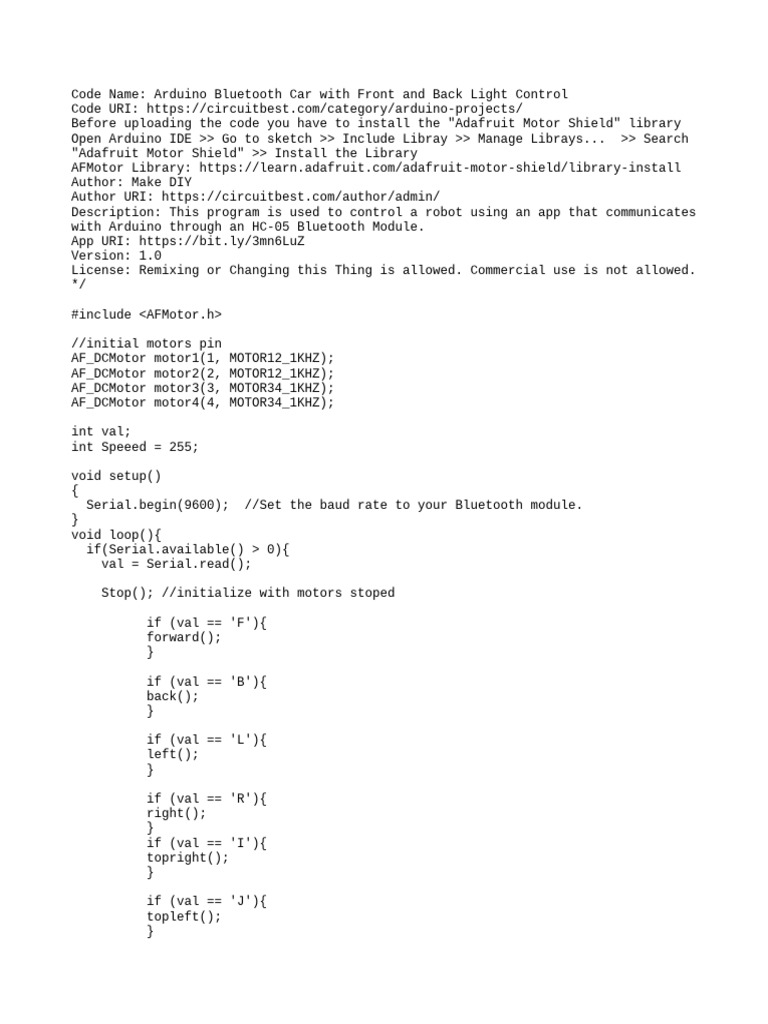 text | PDF | Arduino