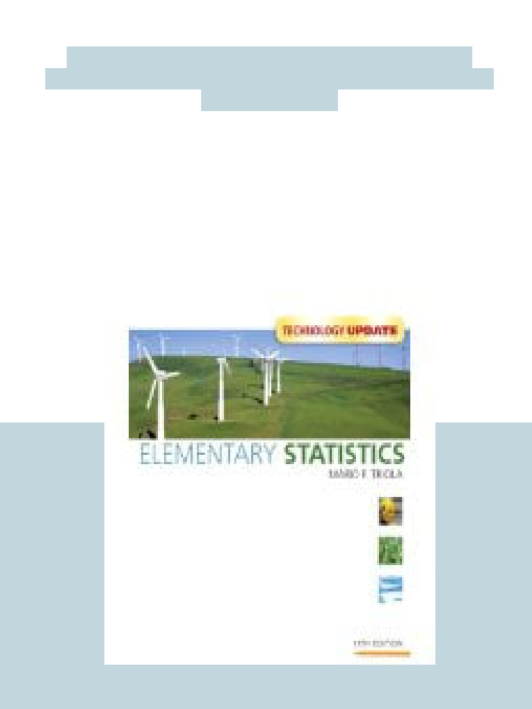 Test Bank For Elementary Statistics Technology Update Plus MyMathLab ...