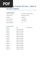 Knowledge Transfer Plan Template | PDF