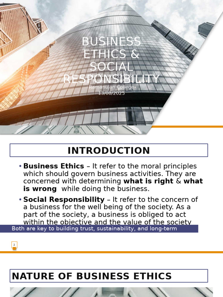 Business Ethics and Social Responsibility | PDF | Business Ethics ...