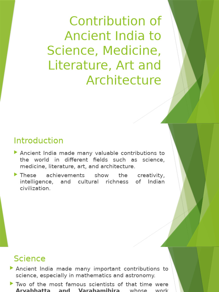 Ancient India's Cultural Contributions | PDF | Ayurveda