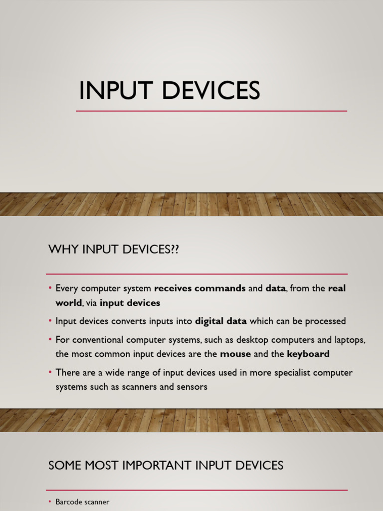 Essential Input Devices Explained | PDF | Touchscreen | Barcode