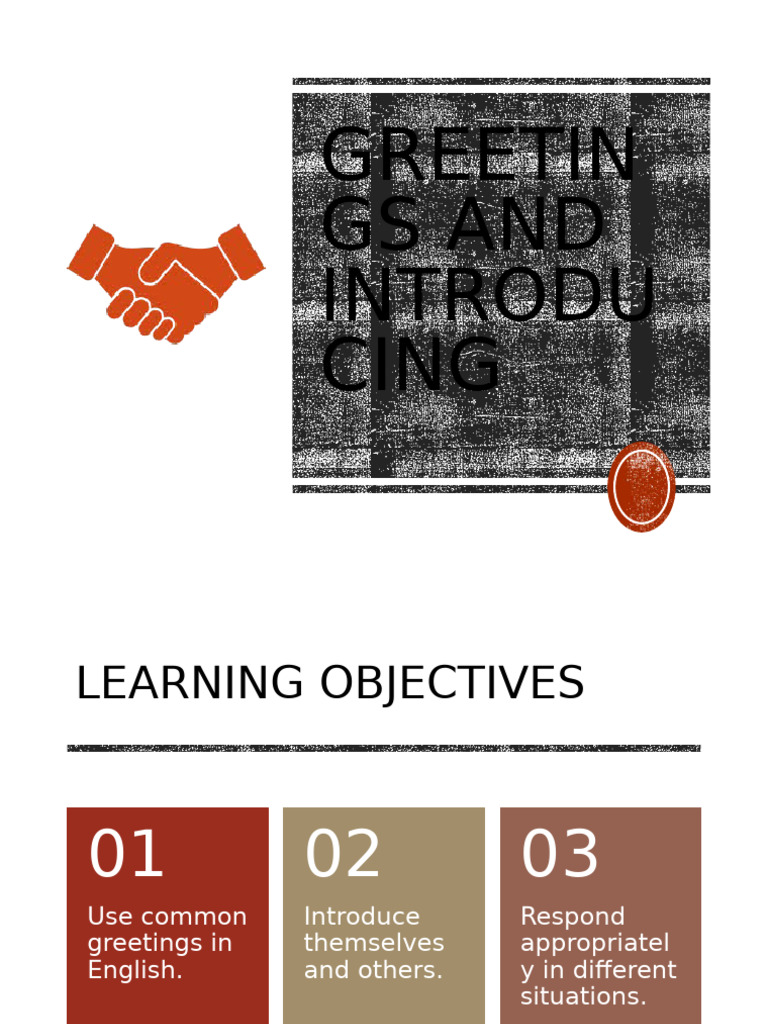 Greetings and Introducing | PDF