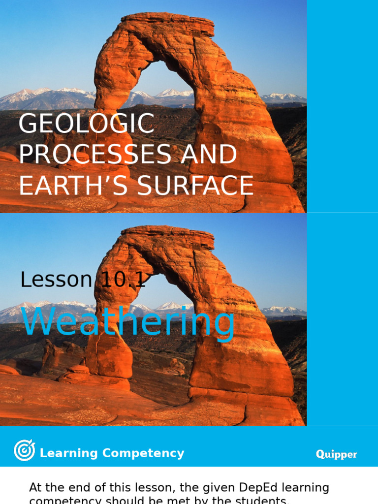 EARTH-SCIENCE-WEATHERING & Erosion | PDF | Weathering | Rock (Geology)