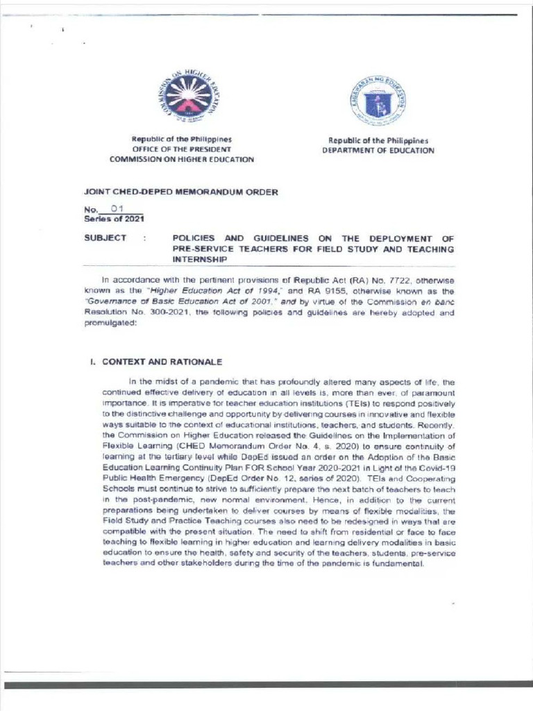 JOINT MEMO 01s 2021 | PDF