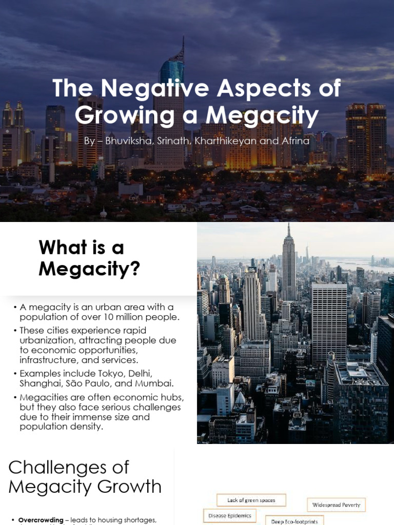 Challenges of Growing Megacities | PDF | Cost Of Living | Slum