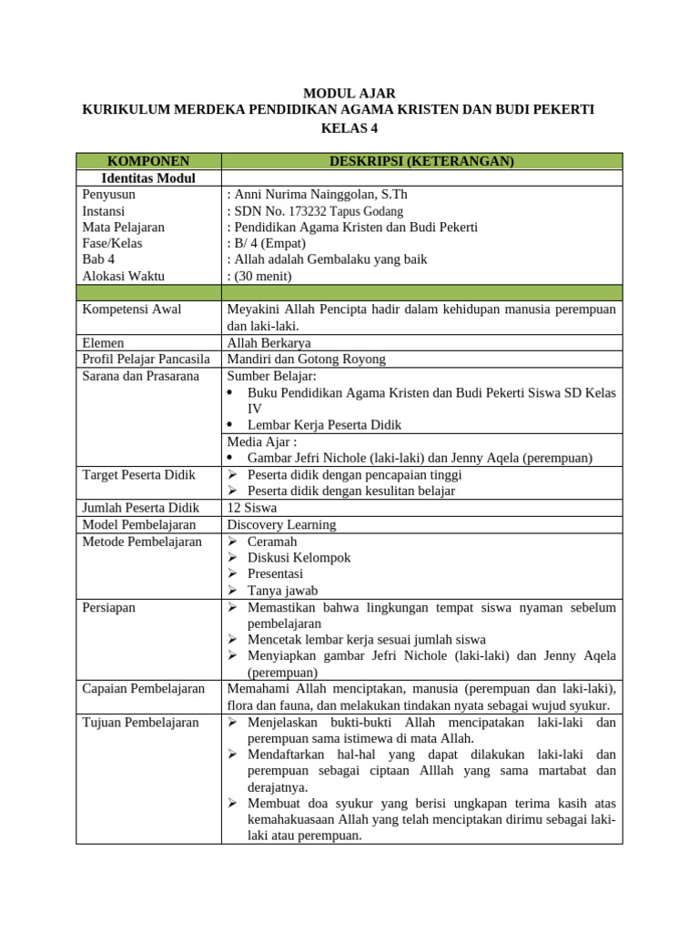 Modul Ajar Anni Nurima Nainggolan Edit | PDF