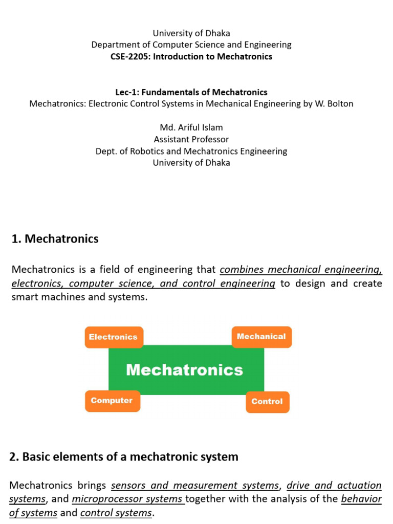 CSE-2205 Lec 1 | PDF | Central Processing Unit | Automation