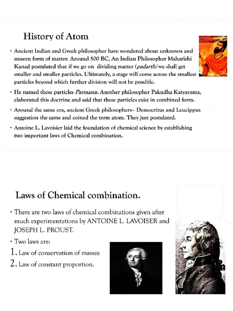 Chapter-3 - Atoms and Molecules | PDF
