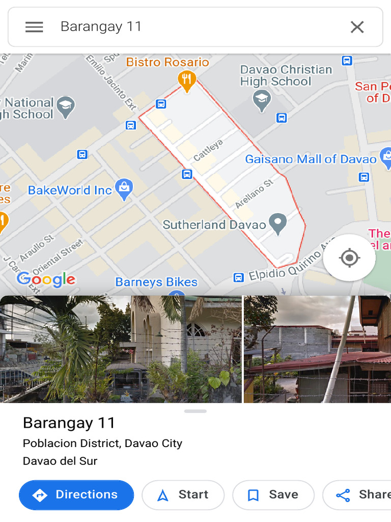 Barangay 11 - Google Maps | PDF