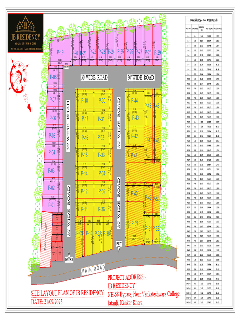 FINAL JB RESIDENCY LAYOUT PLAN - 21-09-2025-Model | PDF