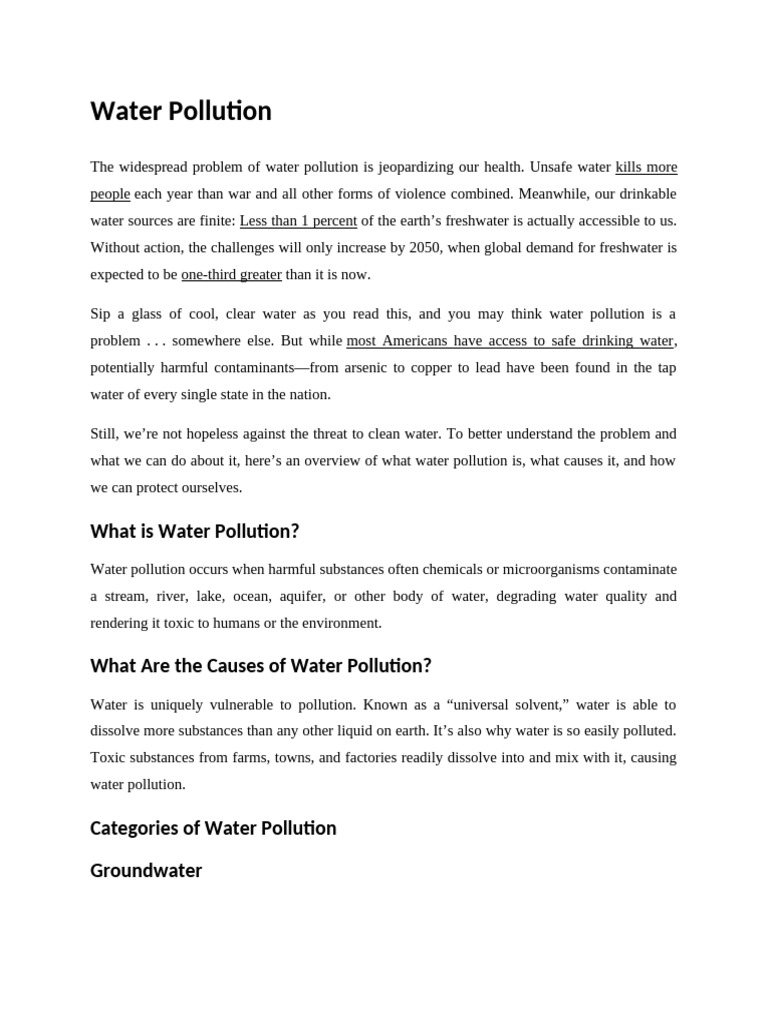 Lecture 13 BS 3rd Semester Morning | PDF | Water Pollution | Pollution