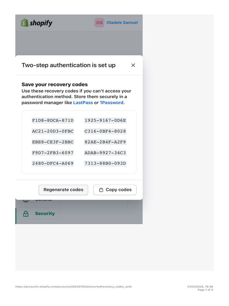 Shopify Account Profile | PDF | Safari (Web Browser) | Ios