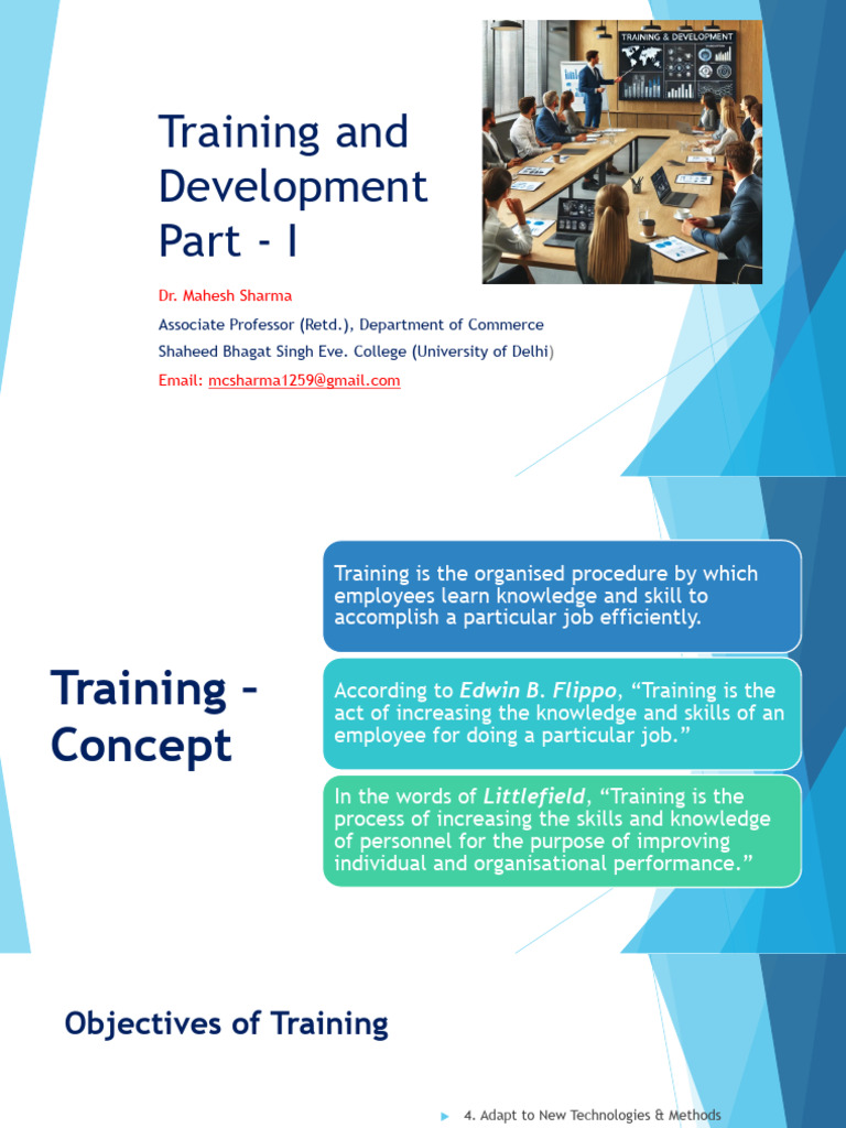 Training and Development - I | PDF | Employee Retention | Human ...