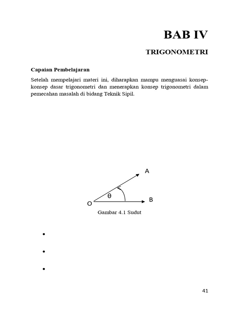 Konsep Dasar Trigonometri dalam Teknik Sipil | PDF