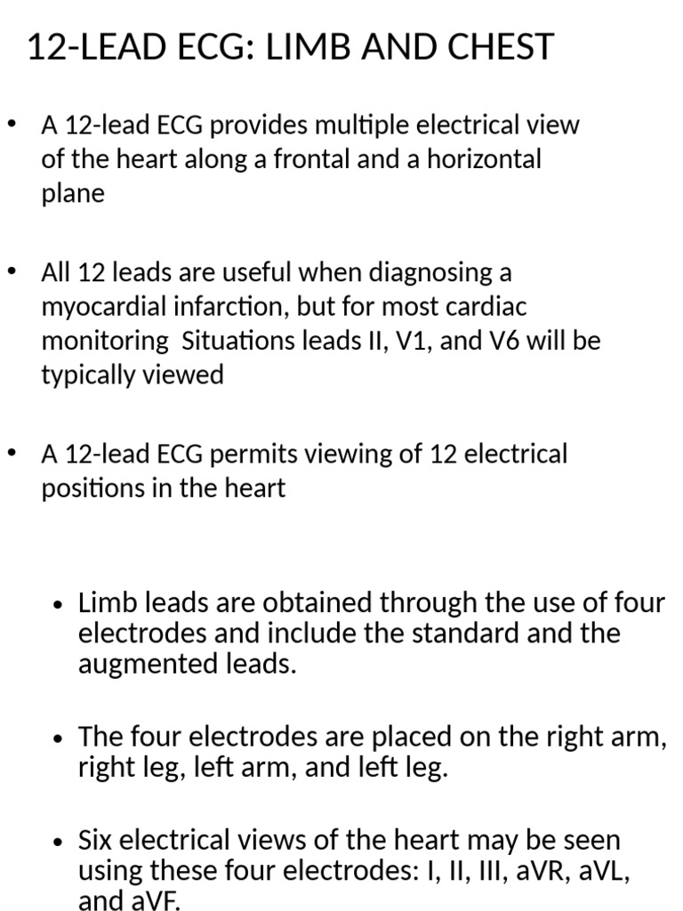 12-Lead Ecg Intepretation | PDF | Electrocardiography | Internal Medicine