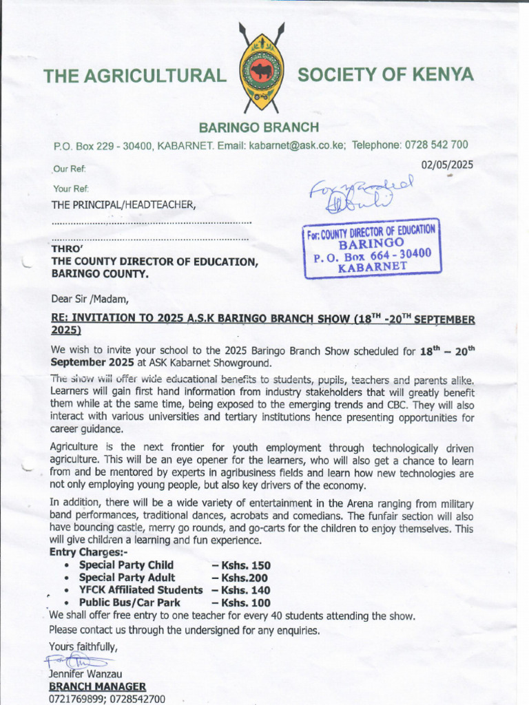 Schools Letter - Invitation | PDF