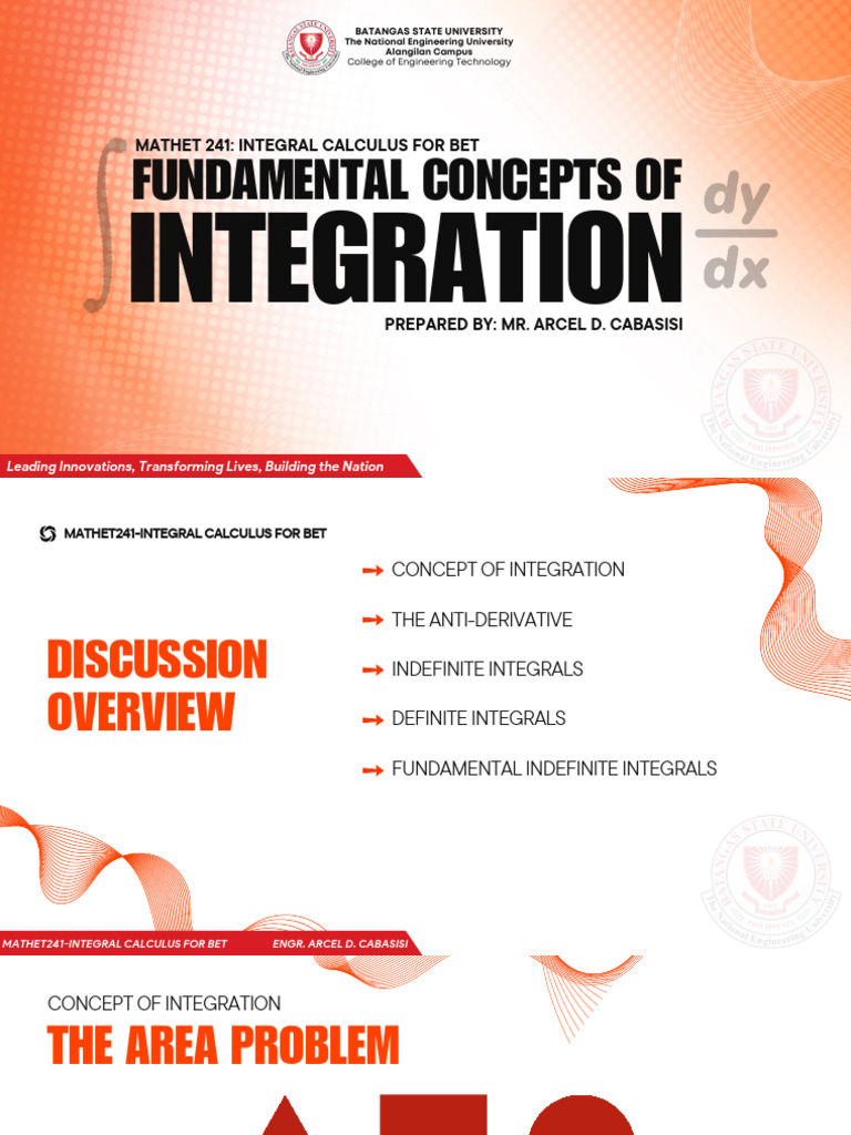 Fundamental Concepts of Integration | PDF | Integral | Calculus