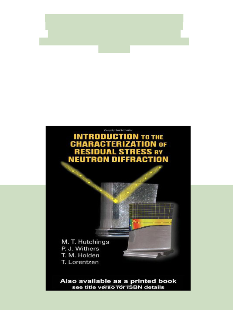 (Ebook) Introduction to the Characterization of Residual Stress by ...