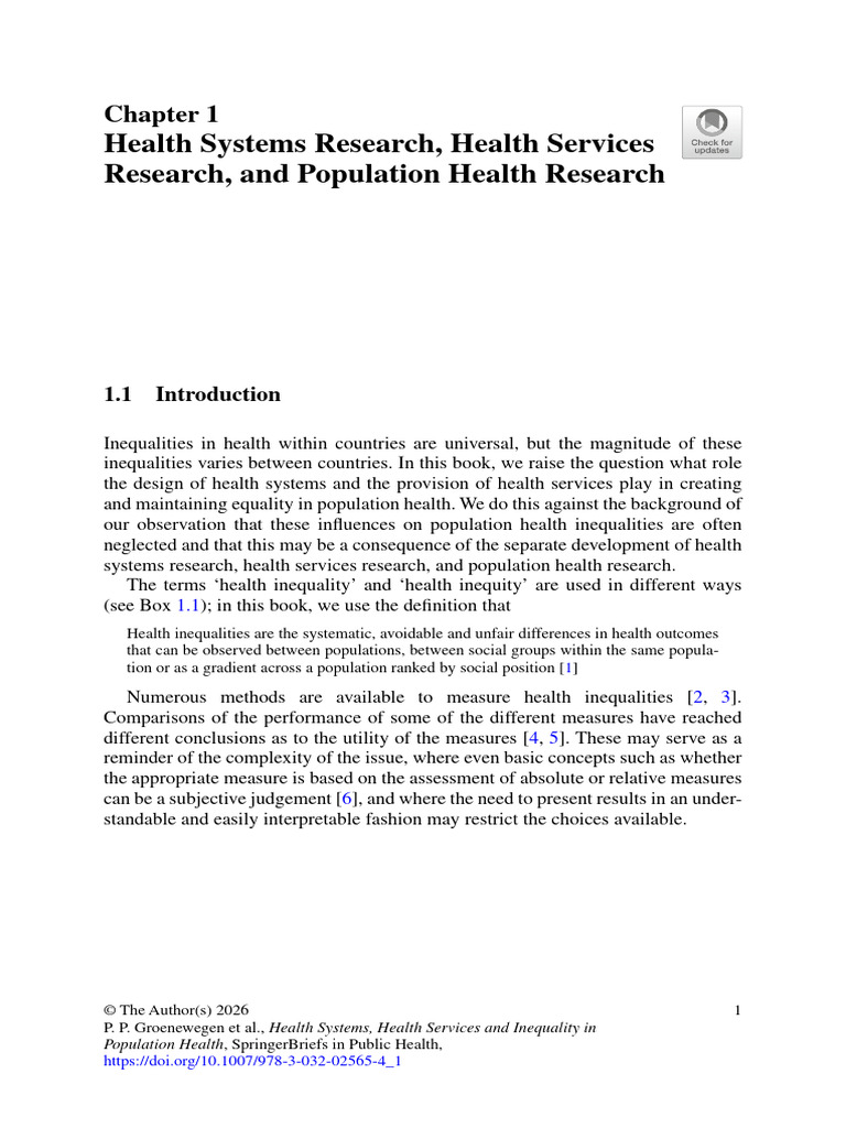 Health Systems Research Health Services Research A | PDF | Health Care ...