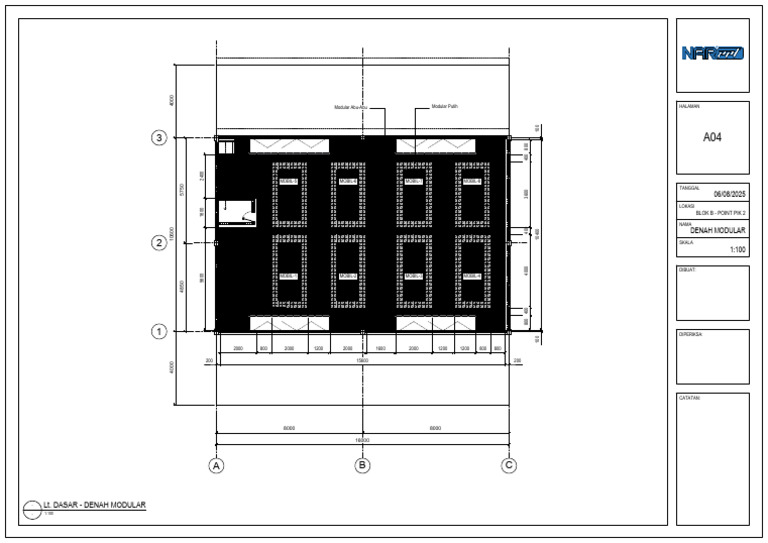 Denah Modular Blok B Point PIK 2 | PDF