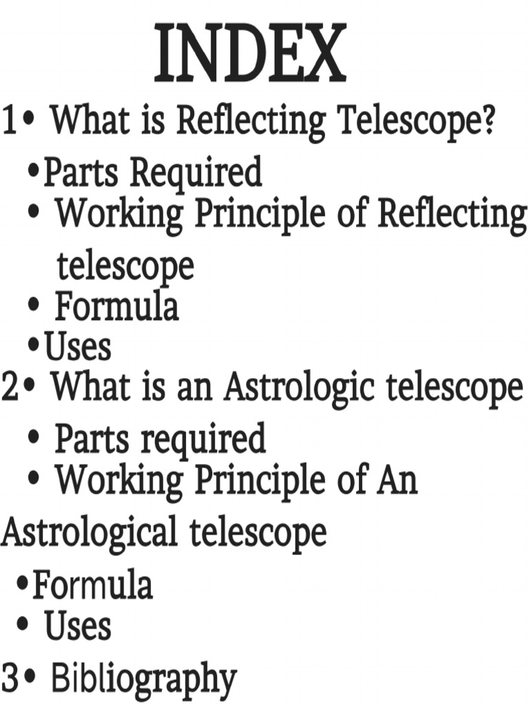 Combine Physics Telescope Project | PDF