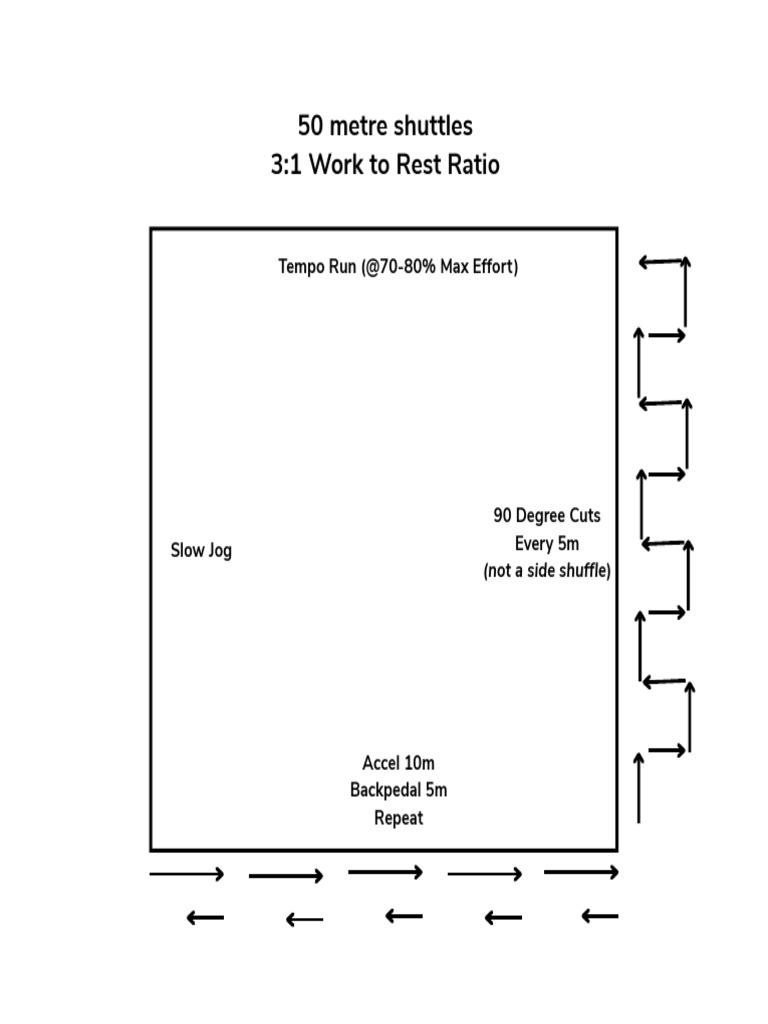 50m Shuttle Run Workout Guide | PDF