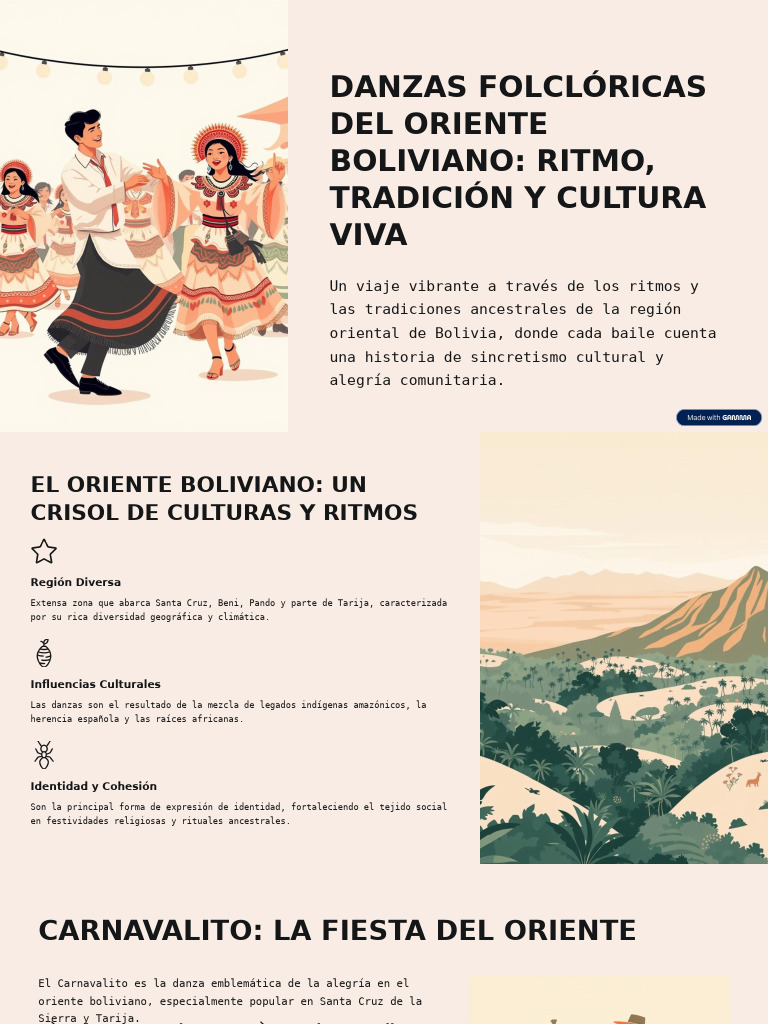 Danzas Folclóricas del Oriente Boliviano | PDF | Bailes | Las artes ...
