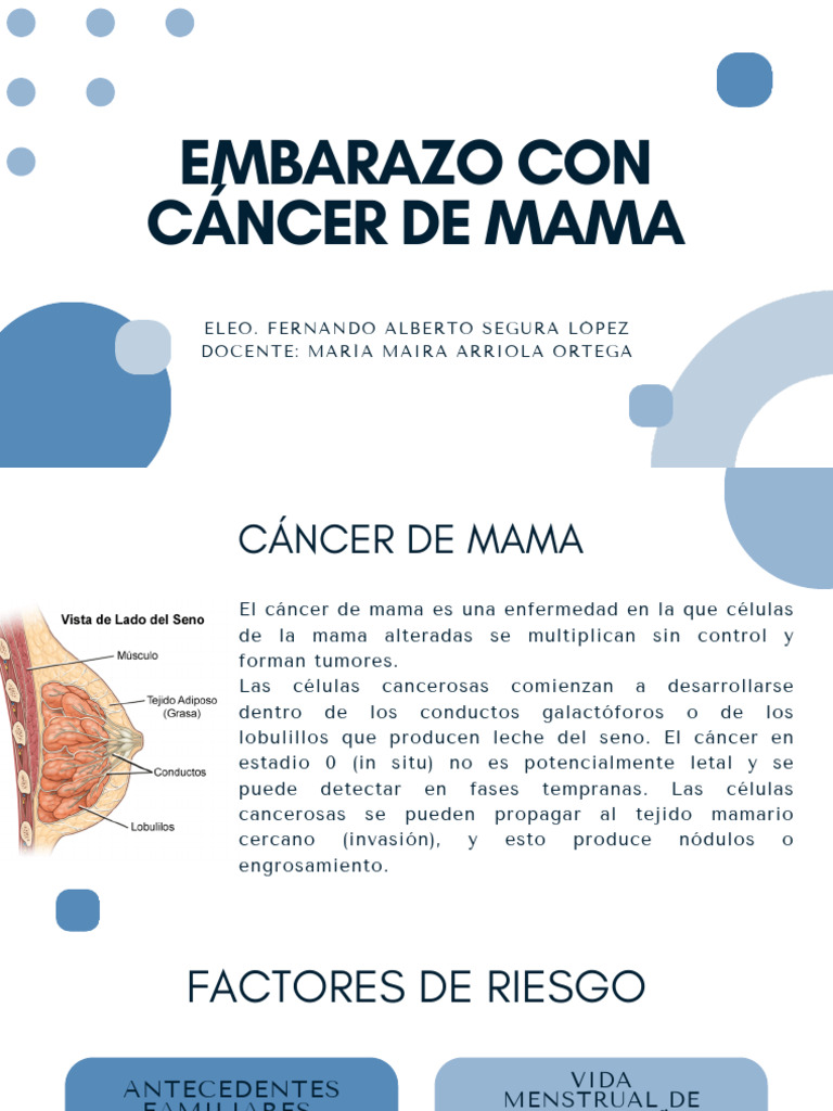 Cáncer de Mama y Embarazo: Guía Completa | PDF | Cáncer de mama | Cáncer