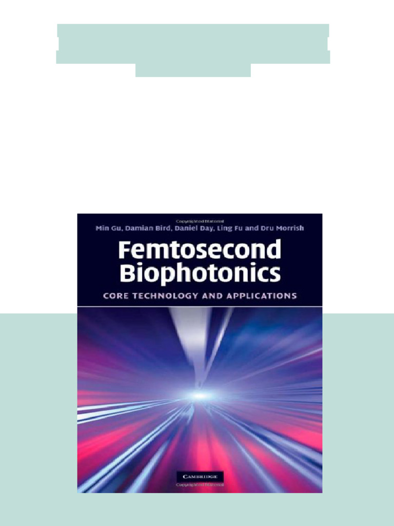 (Ebook) Femtosecond Biophotonics: Core Technology and Applications by ...
