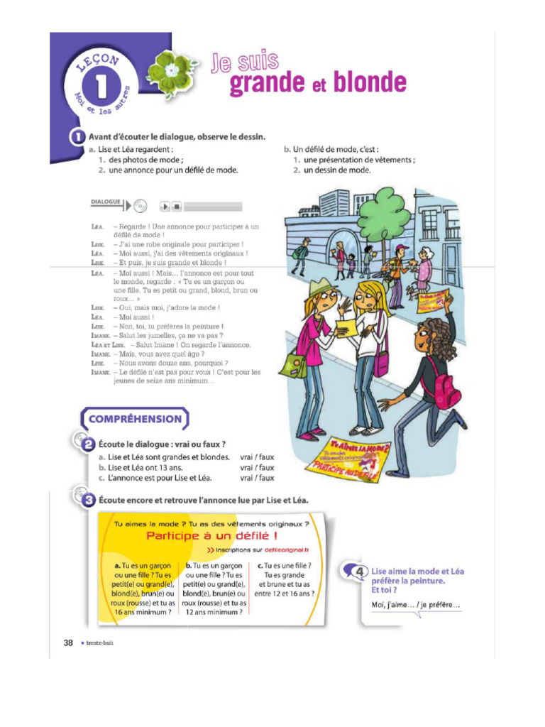 Je Suis Grande Et Blonde | PDF