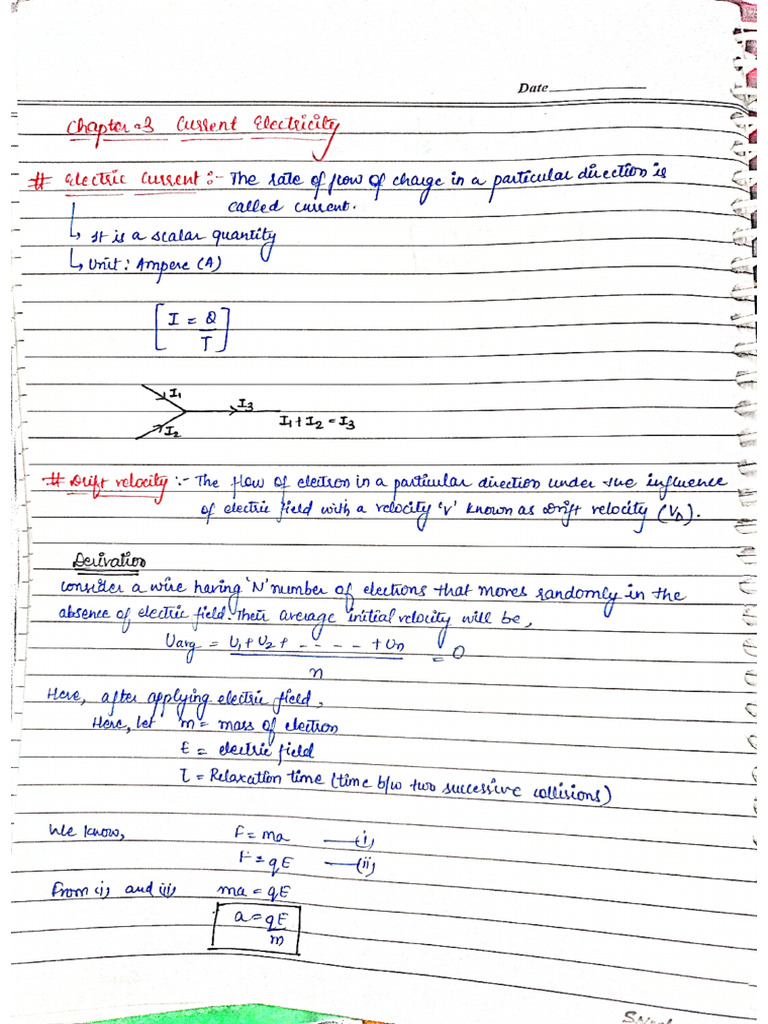 Ch-3 Current Electricity | PDF