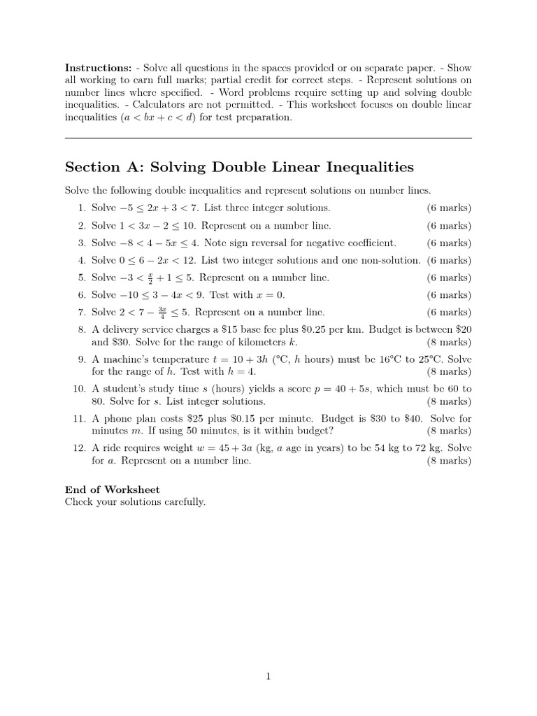 Inequalities Double | PDF | Inequality (Mathematics) | Applied Mathematics