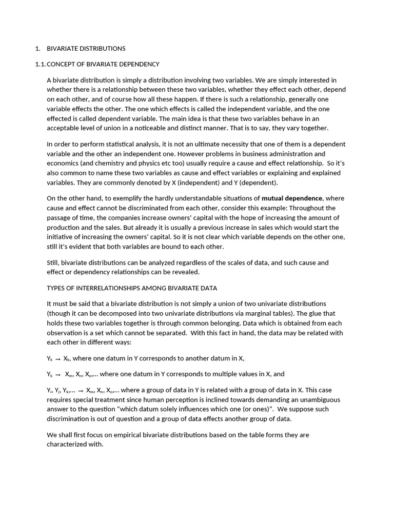 Bivariate Distributions 2 | PDF | Hypothesis | Function (Mathematics)