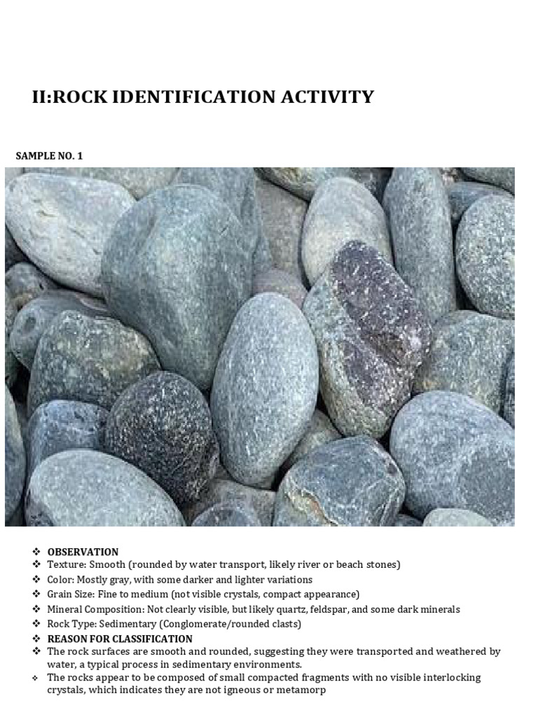 GEOLOGY Sample No. 1 | PDF