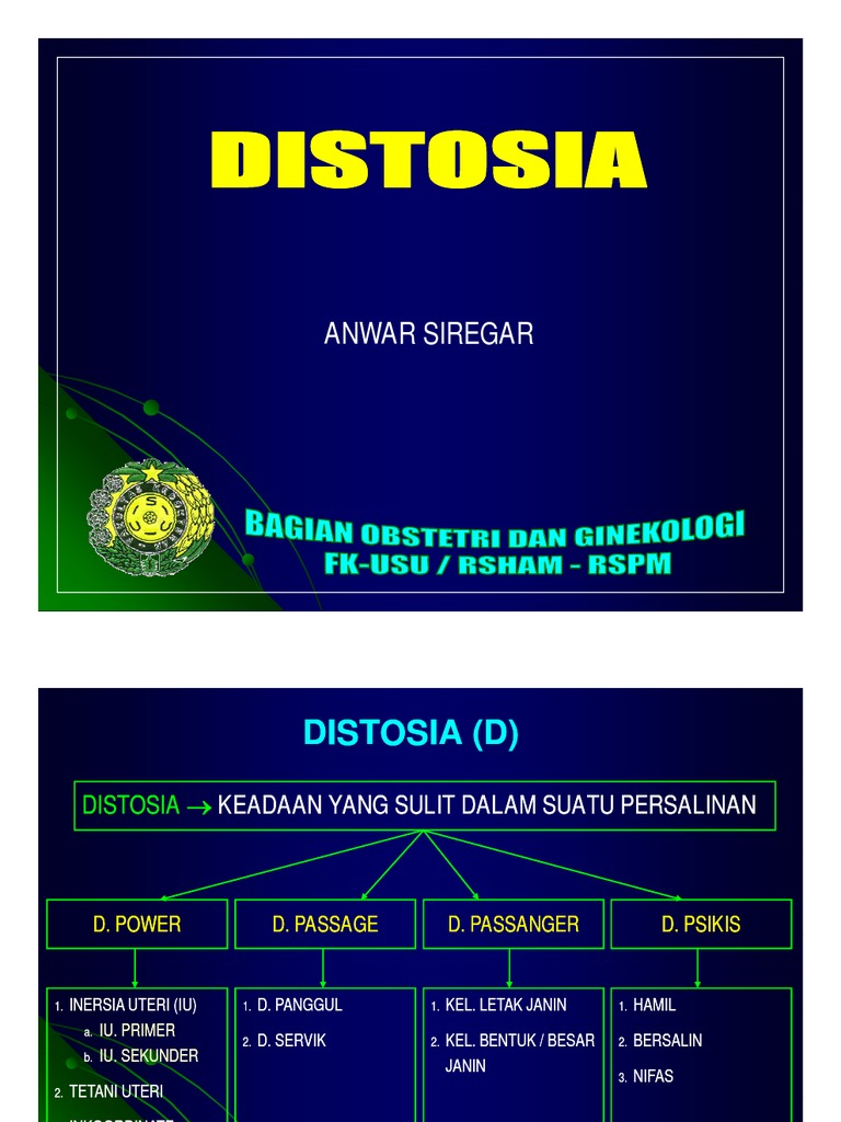 Panduan Lengkap Distosia dalam Persalinan | PDF