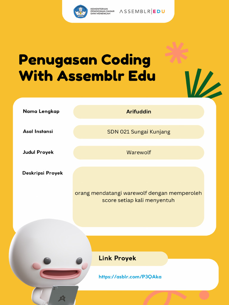 Arifuddin - Penugasan Coding With Assemblr | PDF