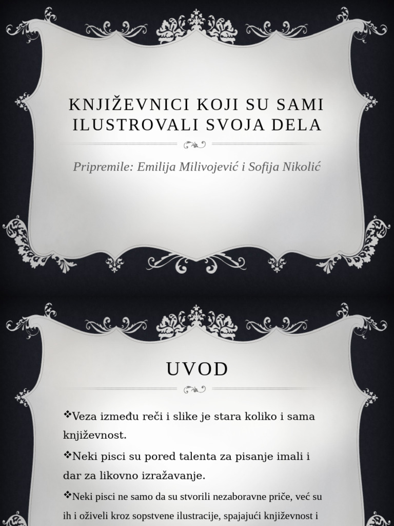Književnici Koji Su Sami Ilustrovali Svoja Dela | PDF