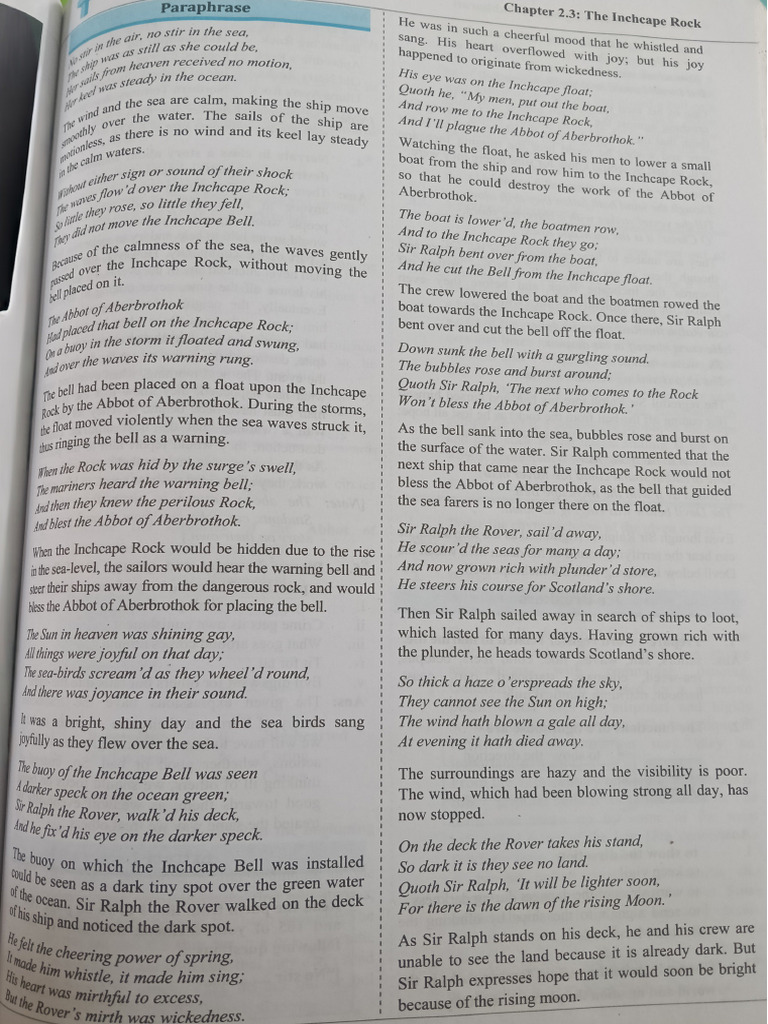 Poem - 2.3 Inchcape Rock | PDF
