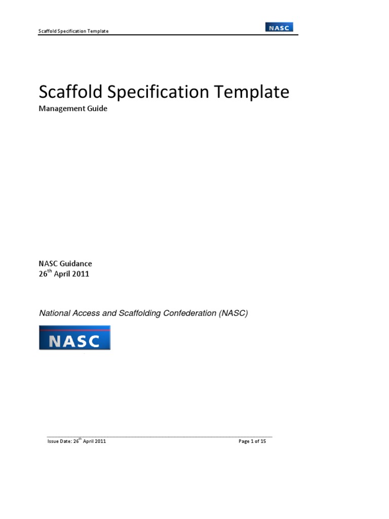 NASC Scaffold Specification