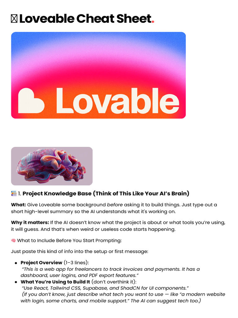 ? Loveable Cheat Sheet. | PDF | Software | Computing