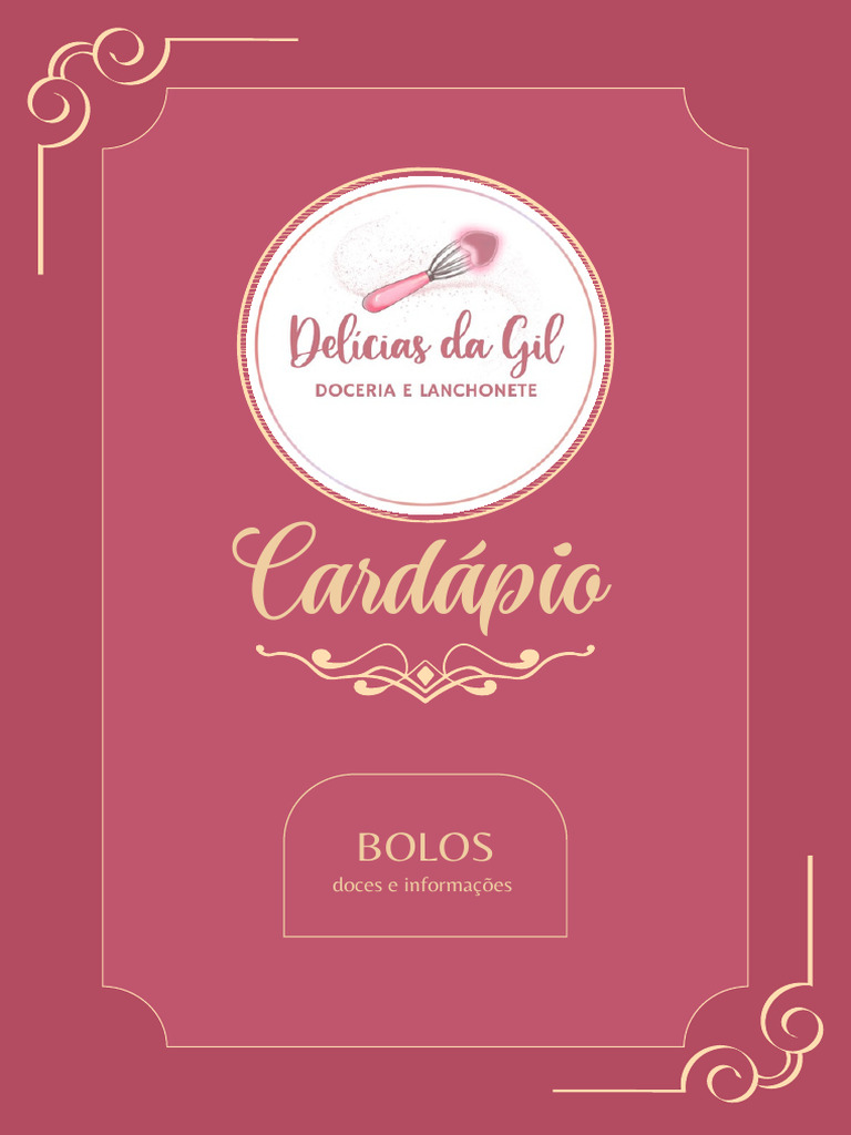 Bolo e Doces Gourmet Da Gil: Preços e Opções | PDF | Chocolate | Sobremesas