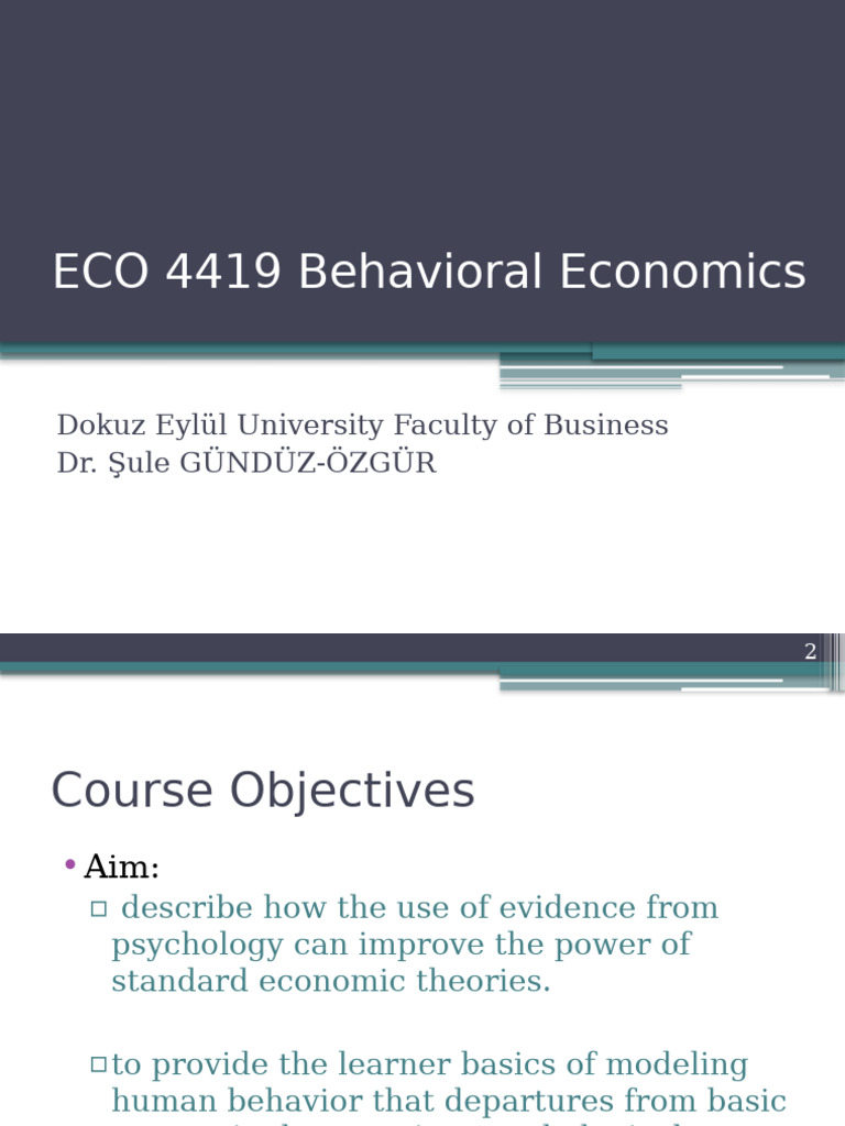 Behavioral Economics 1 2 3 | PDF | Behavioral Economics ...
