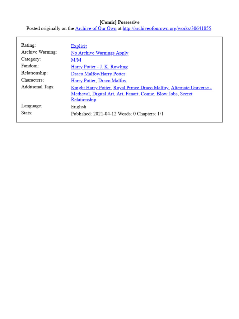 Comic Possessive | PDF