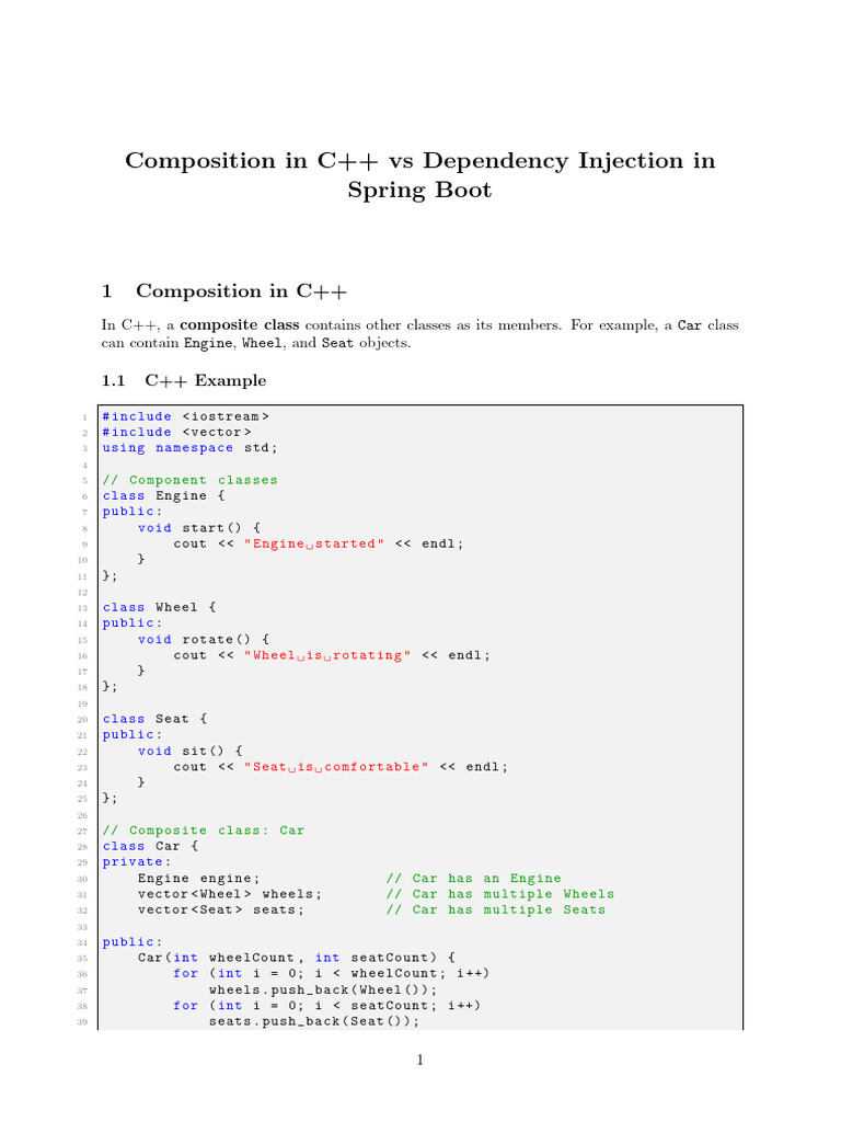 SPB 01 Dependency Injection | PDF | C++ | Software Development