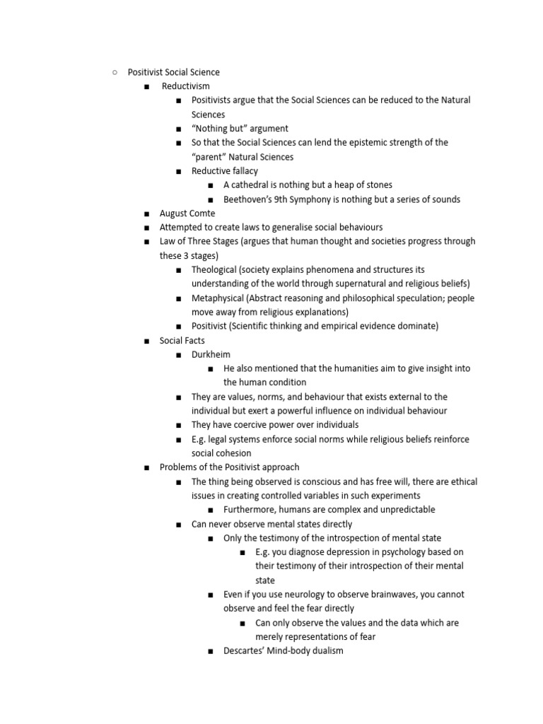 Social Science Methodologies Explained | PDF | Positivism | Social Sciences