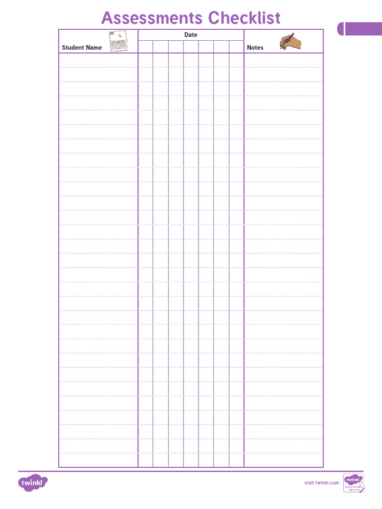 T C 2548914 New Teacher Planner Assessment Checklist Ver 1 | PDF