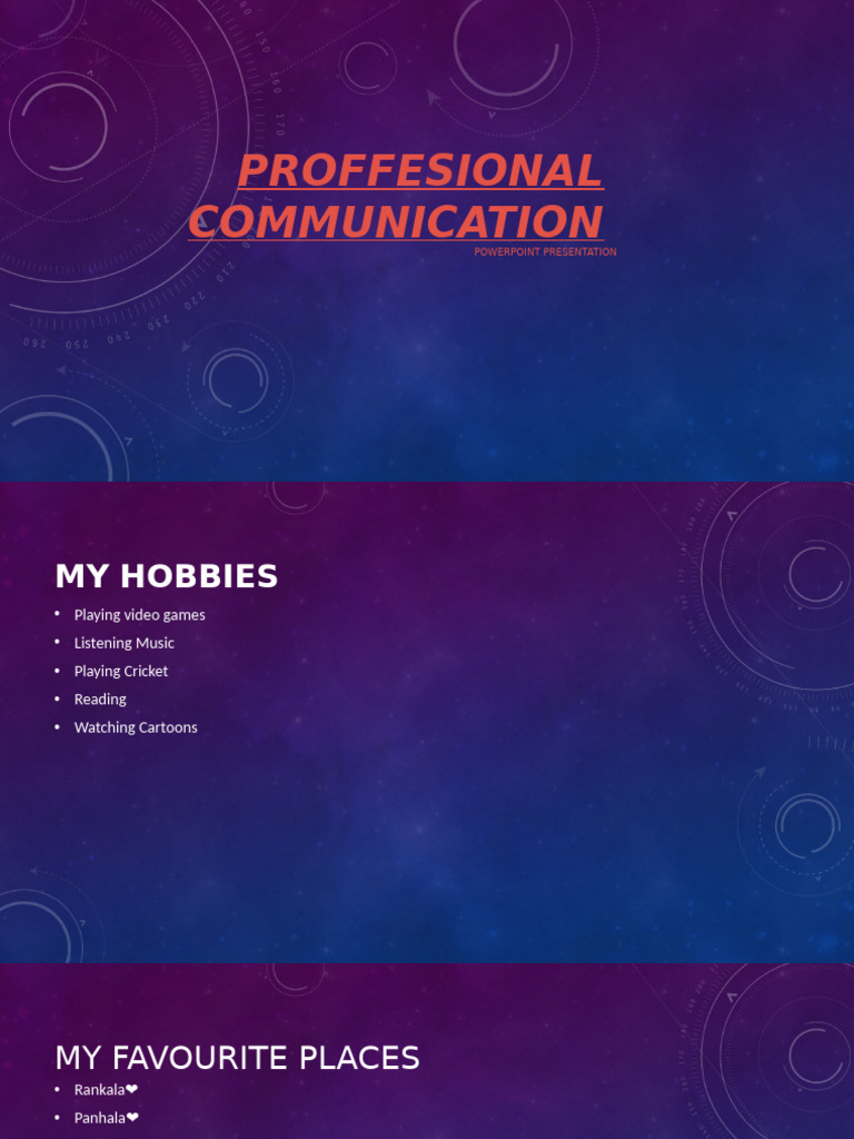 Professional Communication Presentation | PDF
