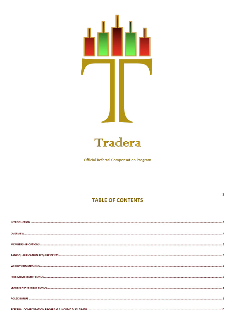 Tradera Referral Compensation Program Guide | PDF